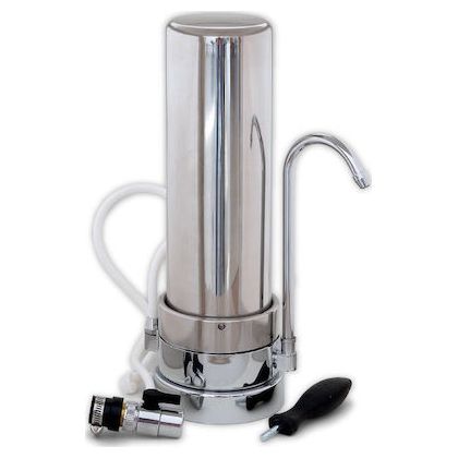 Eshop :: ΟΙΚΙΑΚΑ ΦΙΛΤΡΑ ΝΕΡΟΥ :: Φίλτρο άνω πάγκου inox AQUA STAR με ...
